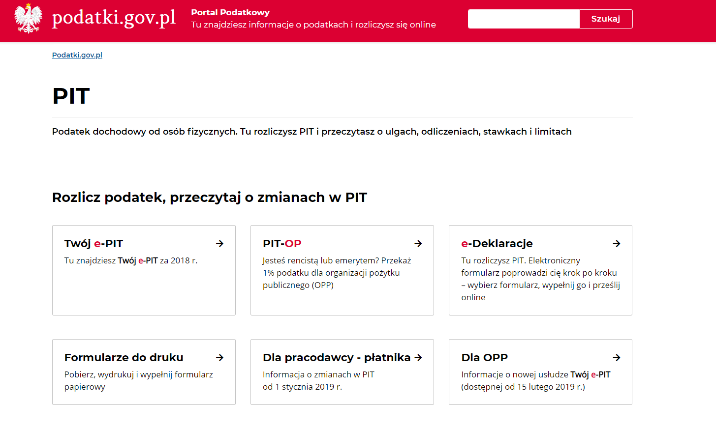 Twój e-PIT jako ułatwienie rocznego zeznania podatkowego za rok 2018 ...